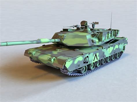 Camouflage M1a2 Abrams 3d Model Download Free 3d Models