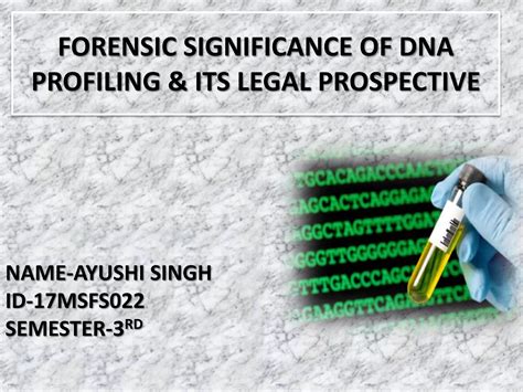 Forensic DNA Profiling PPTX