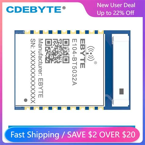 Bluetooth Transceiver Module NRF52832 Serial To BLE E104 BT5032A SMD Ceramic Antenna 4dBm BLE5 0