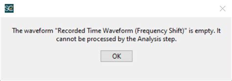 why does my sequence give a “waveform is empty” error listen inc