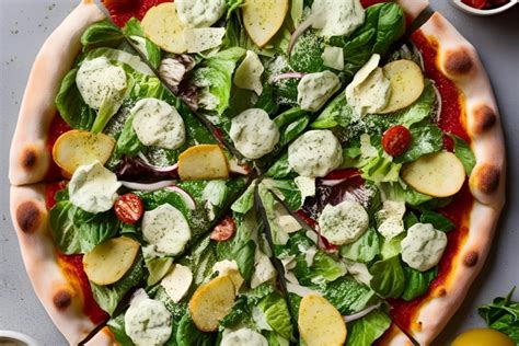 Chicken Crust Caesar Salad Pizza Taras Treats