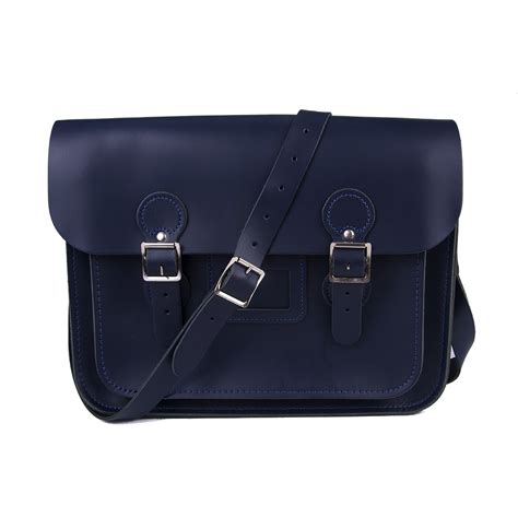 13 Navy Circle Satchel Oxbridge Satchels