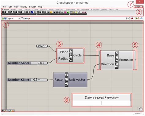grasshopper user interface computation unit