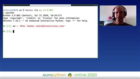 Europython 2020 Miki Tebeka Ipython The Productivity Booster