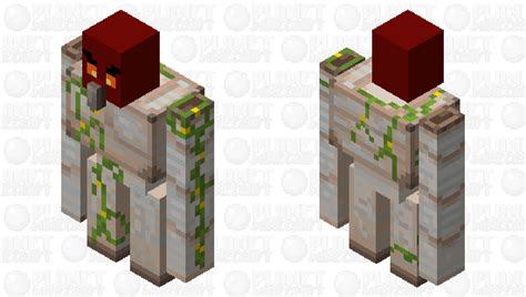 Iron Golem With The Mask Of A Redstone Golem Minecraft Mob Skin