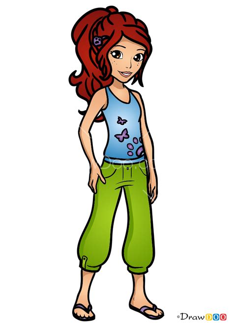 How To Draw Mia Lego Friends