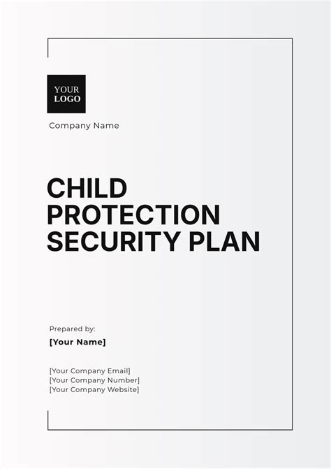 Free Security Plan Templates Editable And Printable