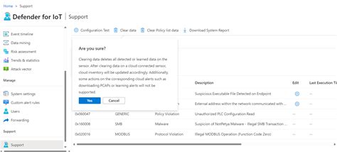 maintain defender for iot ot network sensors from the gui microsoft