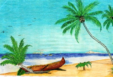 Island Paradise Art Thru Da Eyes Of Ynnek Drawings And Illustration