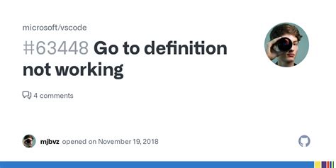 Go To Definition Not Working · Issue 63448 · Microsoftvscode · Github