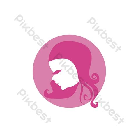 Logo Profil Wanita Elemen Grafik Psd Percuma Muat Turun Pikbest