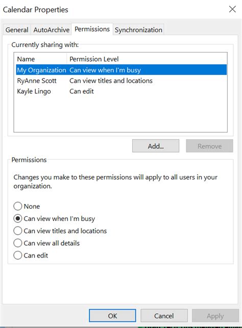 Updating Calendar Permissions So Meetings Arent Stranded University Of Colorado