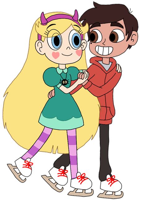 Star Butterfly And Marco Diaz Ice Skating Png By Henzorodrigues2007 On