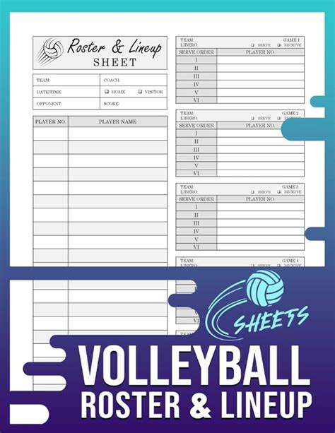 Volleyball Lineup Sheet Printable