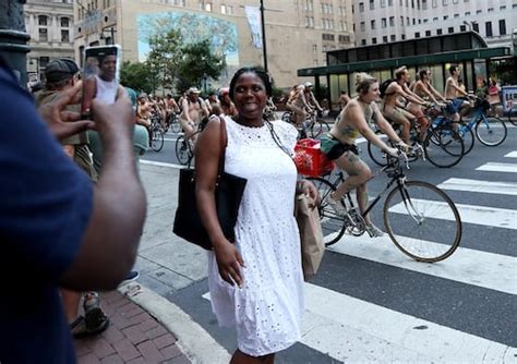 Hundreds Bare It All Or Just A Little During The Philly Naked Bike