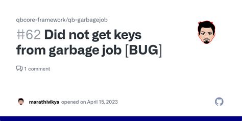 Did Not Get Keys From Garbage Job BUG Issue Qbcore Framework Qb Garbagejob GitHub