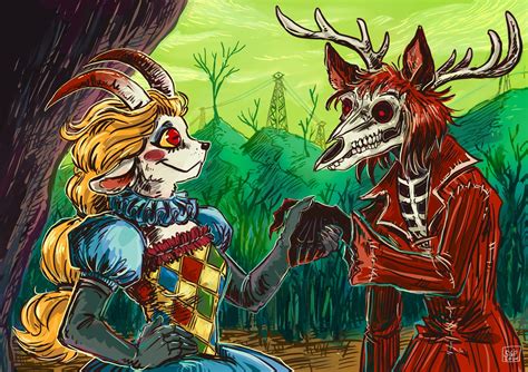 Greykolla Art On Tumblr Circus Devil And A Taxidermy Deer Start A