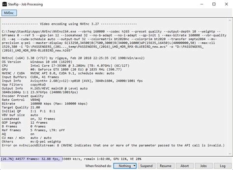 nvenc 3 29 weightp unfortunately does not work with nvidia drivers