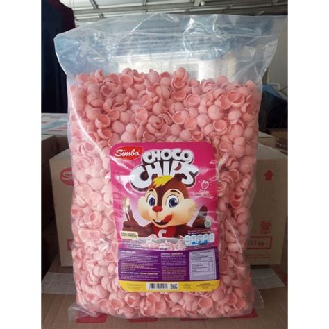 Jual Simba Choco Chips Strawberry 1kg Shopee Indonesia
