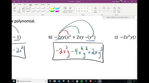 Unit 3 Chapter 2 Monomial Multiplication Part 3 Youtube
