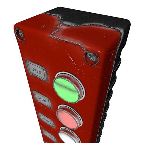 3d Buttons Board Model