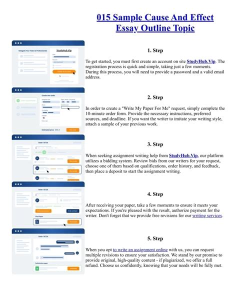 Ppt 015 Sample Cause And Effect Essay Outline Topic Powerpoint