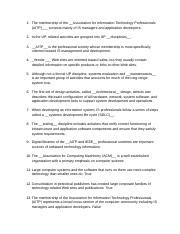 CIS Quiz Docx The Membership Of The Association For