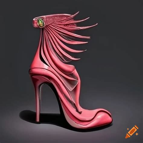 Futuristic Surreal Womens High Heels Shoe