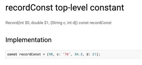 Records Dartdoc Implemention · Issue 3122 · Dart Langdartdoc · Github