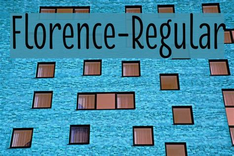 florence regular font