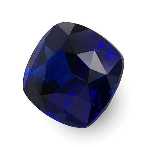 Natural Heated Royal Blue Sapphire Deep Blue Color Cushion Shape 205