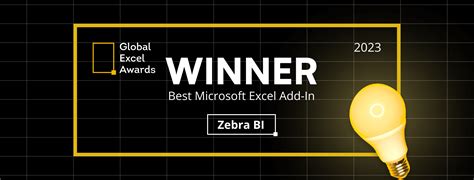 zebra bi named best microsoft excel add in at global excel awards