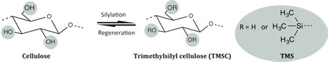2 Silylation Reaction Of Cellulose Using Hexamethyldisilazane Hmds