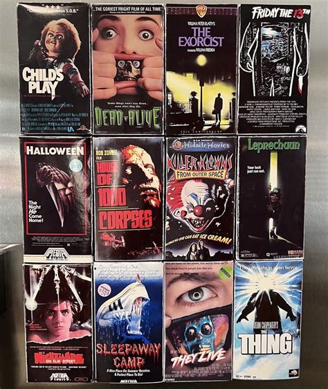 Mini Horror Vhs Magnets Horror Movie Magnets Cult Classics 80s