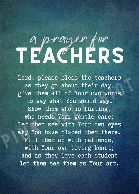 Prayer For Teachers Double Sided Print Pink Salt Riot