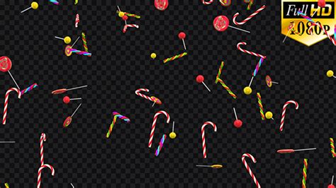 Falling Candy Motion Graphics Videohive