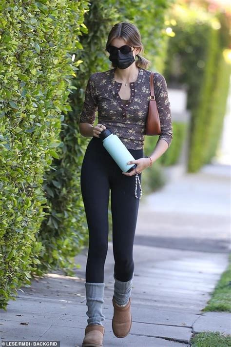 Kaia Gerber Rocks Pigtails At The Gym For Her Daily Workout In La