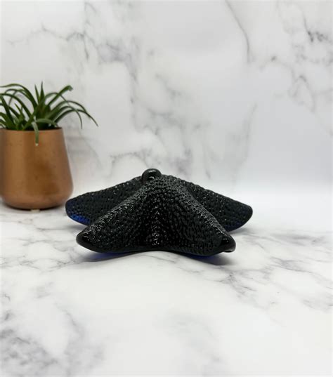 Cobalt Blue Blenko Glass Starfish Paperweight Etsy