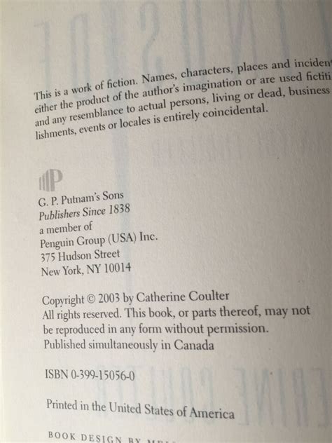 Blind Side by Catherine Coulter (2003 Hardcover) 9780399150562 | eBay