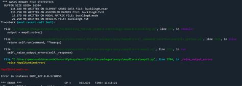 Restart Analysis After Divergence · Issue 1664 · Ansyspymapdl · Github