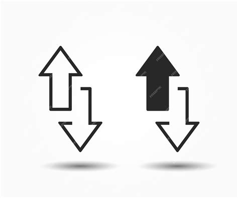 Premium Vector Up And Down Arrow Icon Vector Illustration And Set