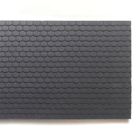 Embossed Wood Shingle Roof Tiles Xps Foam Sheet Paneling For Model