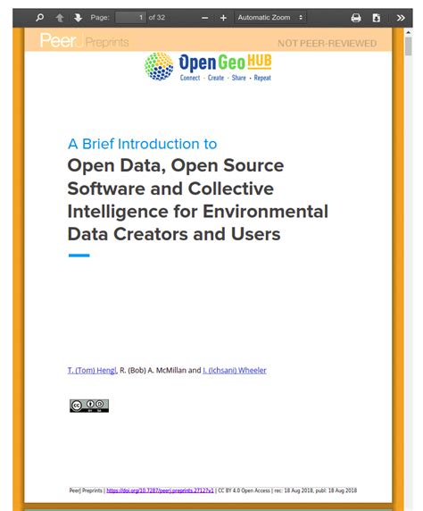A Brief Introduction To Open Data Opengeohub Foundation Connect