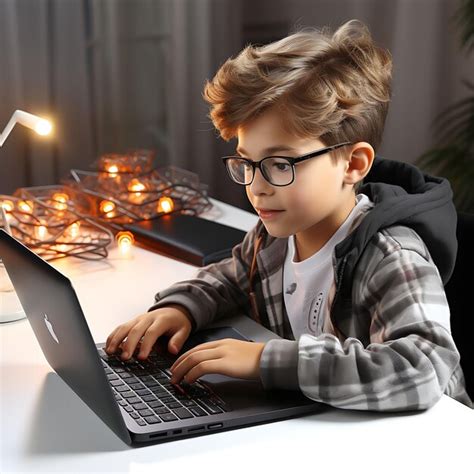 Premium Ai Image 3d Render Of A Young Learner Practicing Coding On