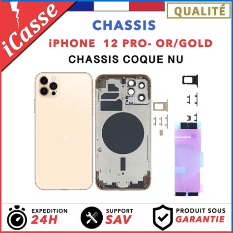 Chassis Remplacement Pour Iphone 12 Pro Orgold Chassis Coque Nu
