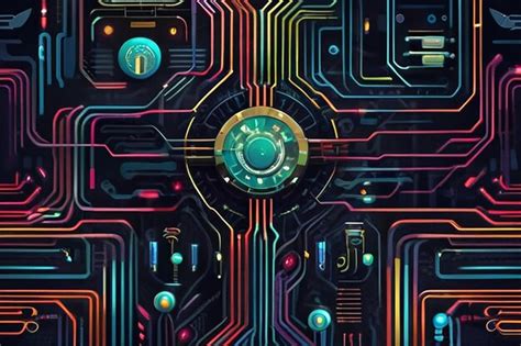 Circuitry Symphony Premium Ai Generated Image