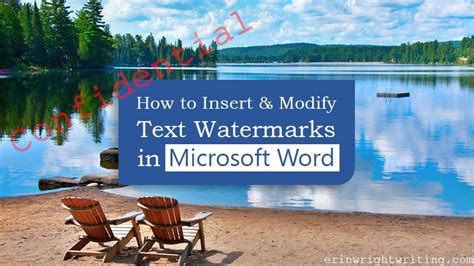 How To Insert And Modify Text Watermarks In Microsoft Word