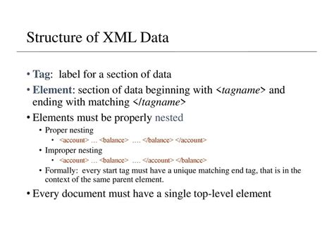 semi structured data xml json ppt download
