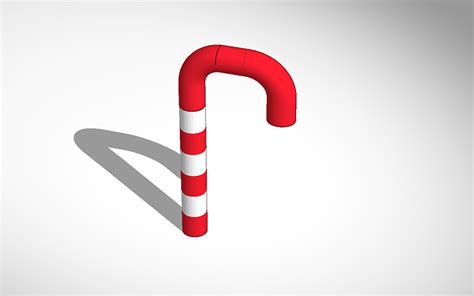 3d Design Candy Cane Tinkercad