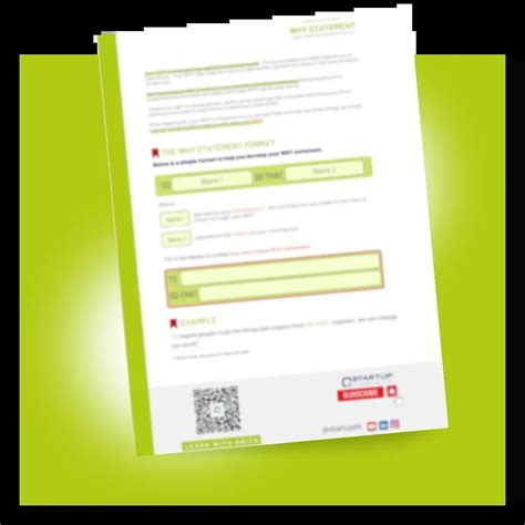 Why Statement Guide To Drafting Your Why Statement Startup Toolkit